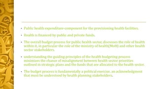 Health budget | PPTX