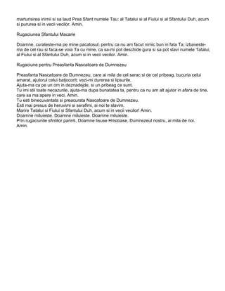 Rugaciunea De Dimineata | DOC