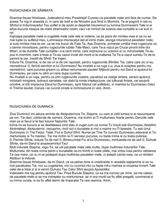 Rugaciunile Saptamanii | DOC