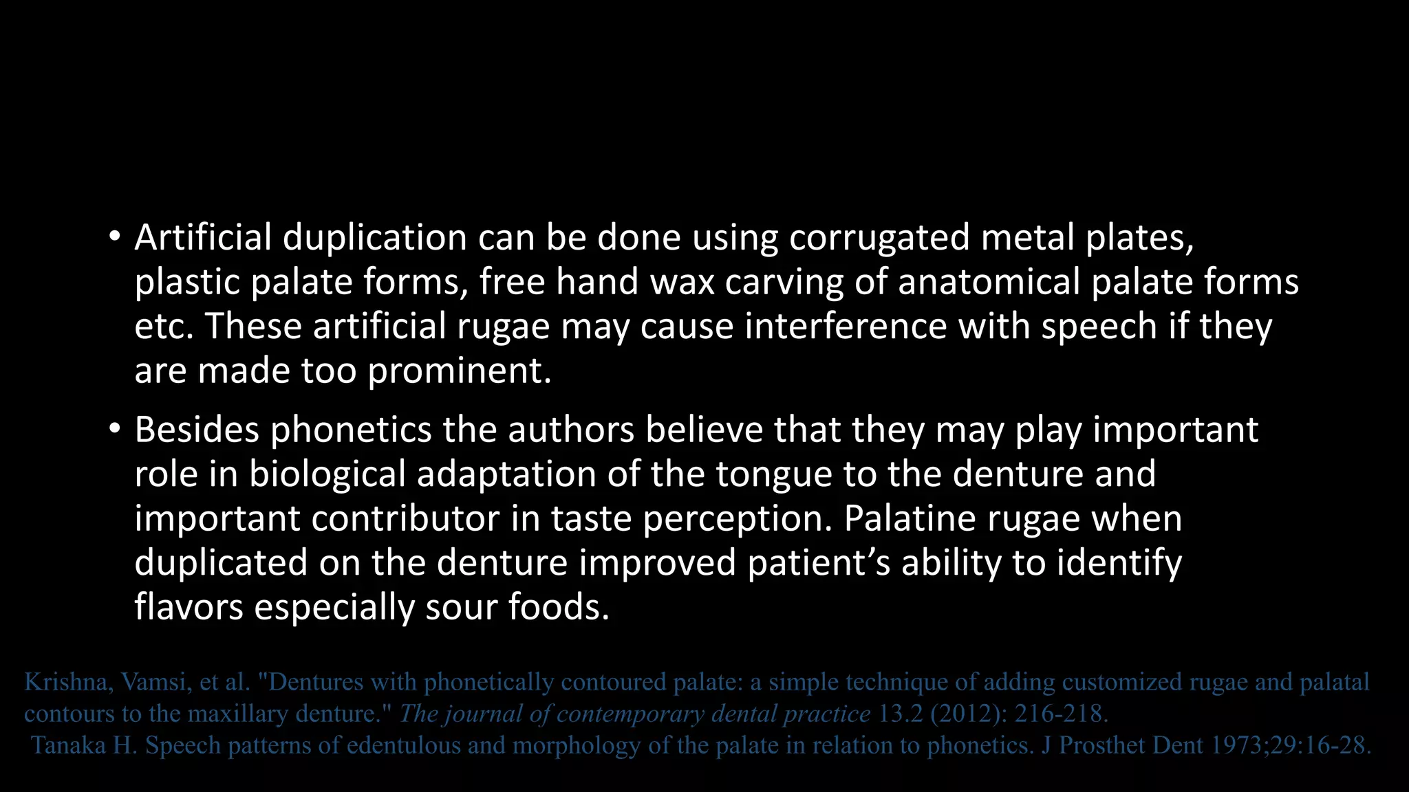 Rugae fabrication | PPTX