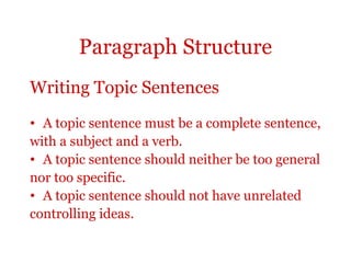 Body paragraphs and conclusion | PPT