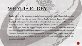 Business Model for a Rugby League | PPTX
