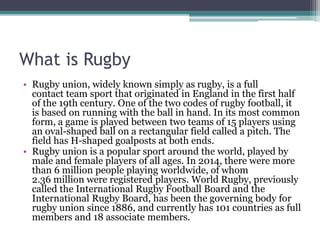 Rugby and it's history | PPTX