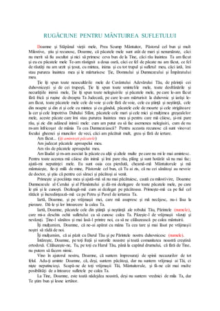 Rugăciune pentru mântuirea sufletului | DOCX