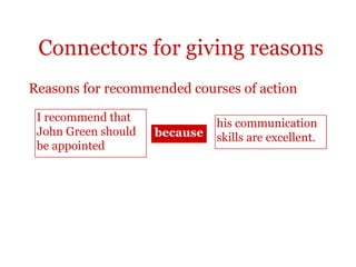 Cohesion: Connectors | PPT