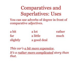 Comparatives and superlatives: uses | PPT