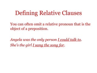 Defining relative clauses | PPT
