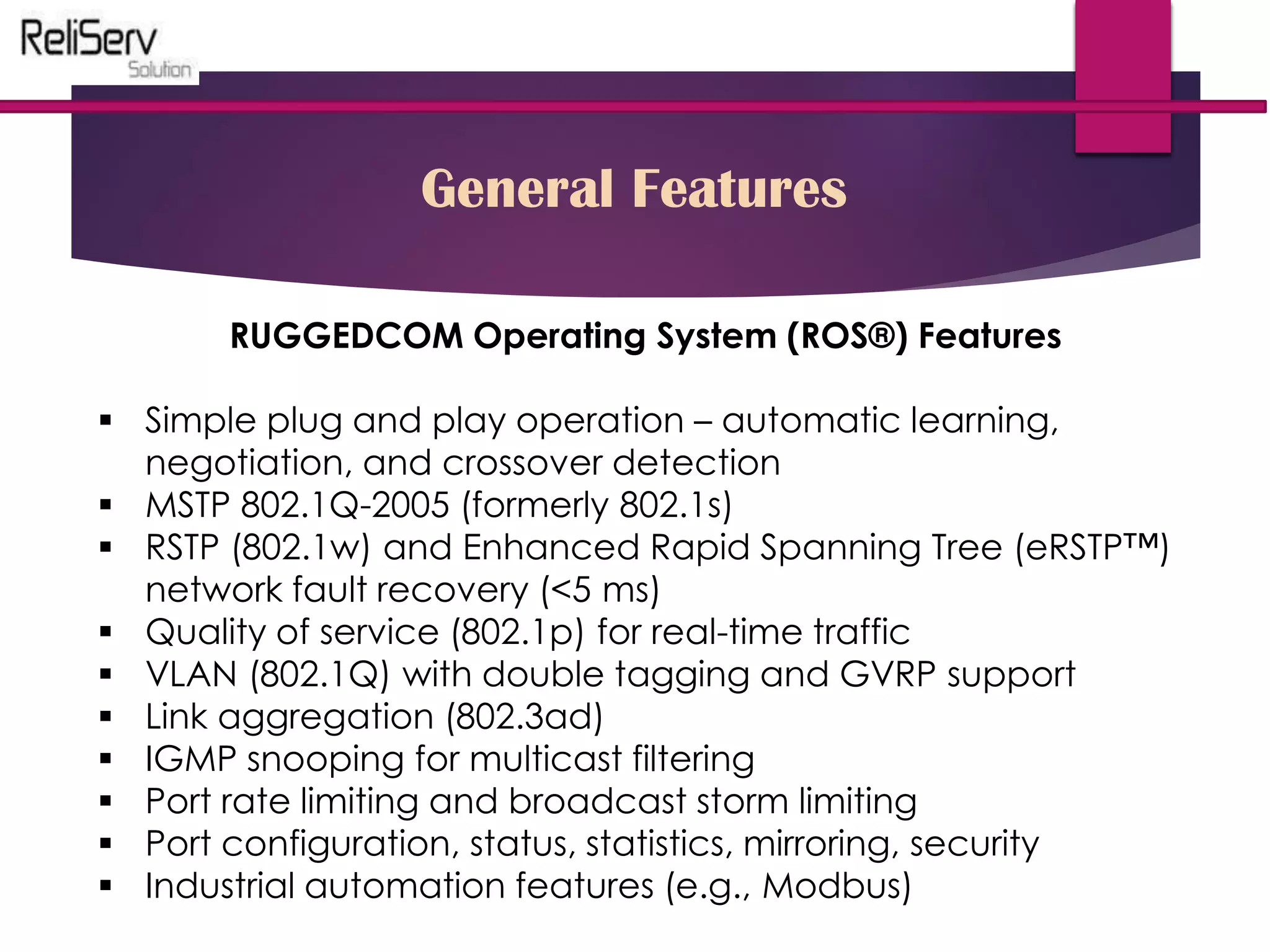 Ruggedcom m969 compact switch | PDF