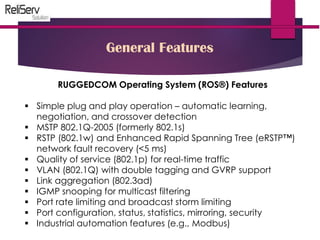 Ruggedcom m969 compact switch | PDF