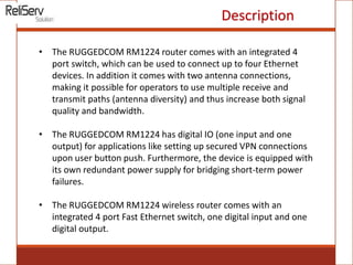 RUGGEDCOM RM1224 cellular routers | PDF | Computer Networking | Computing