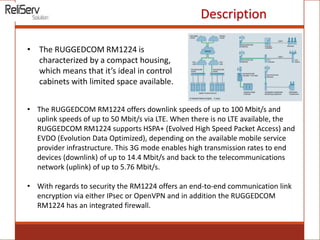 RUGGEDCOM RM1224 cellular routers | PDF | Computer Networking | Computing