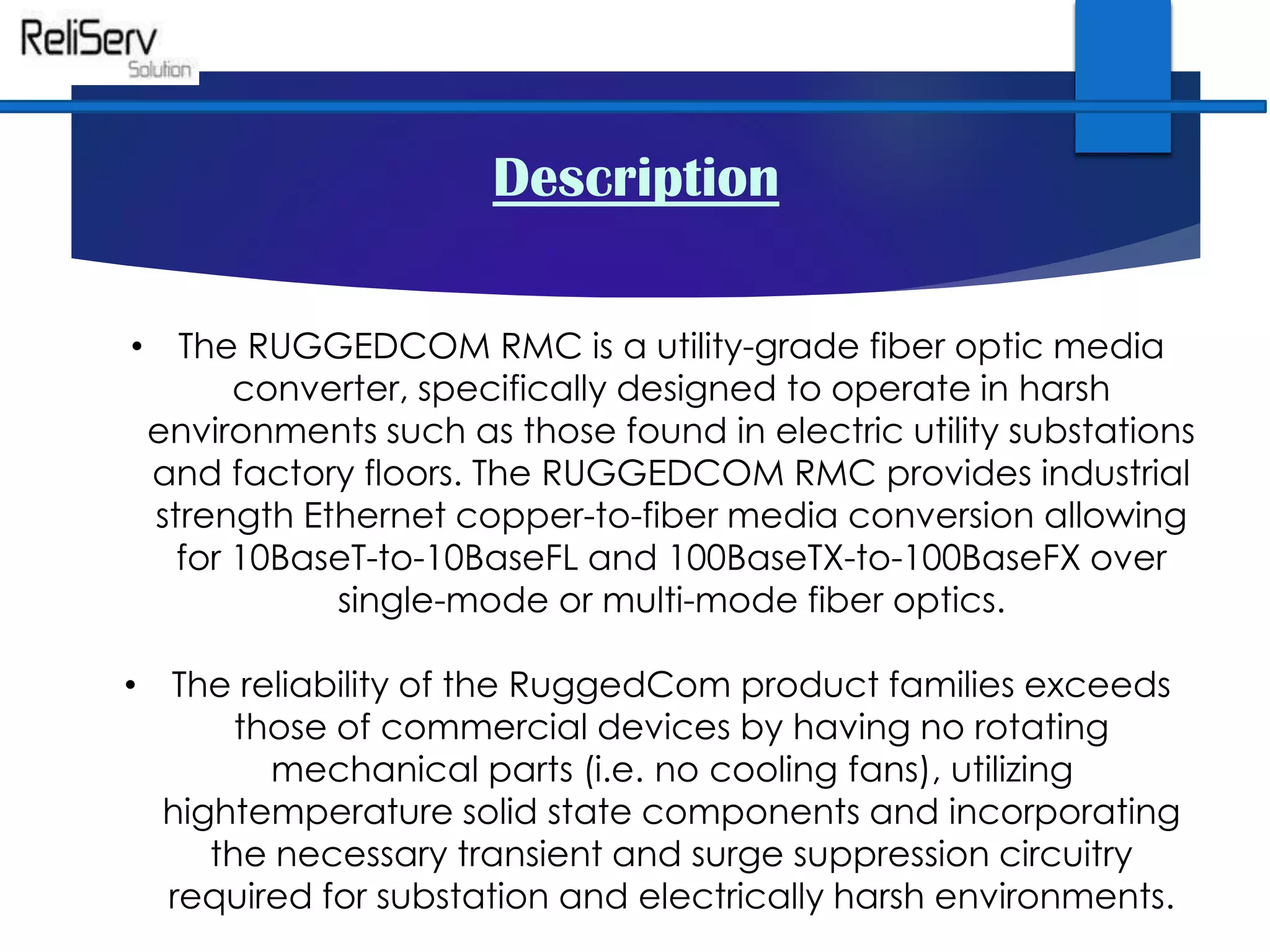 Ruggedcom rmc media Converter | PDF