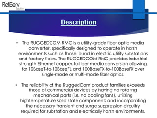 Ruggedcom rmc media Converter | PDF