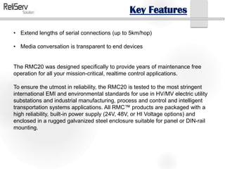 RUGGEDCOM RMC20 media converter | PPT