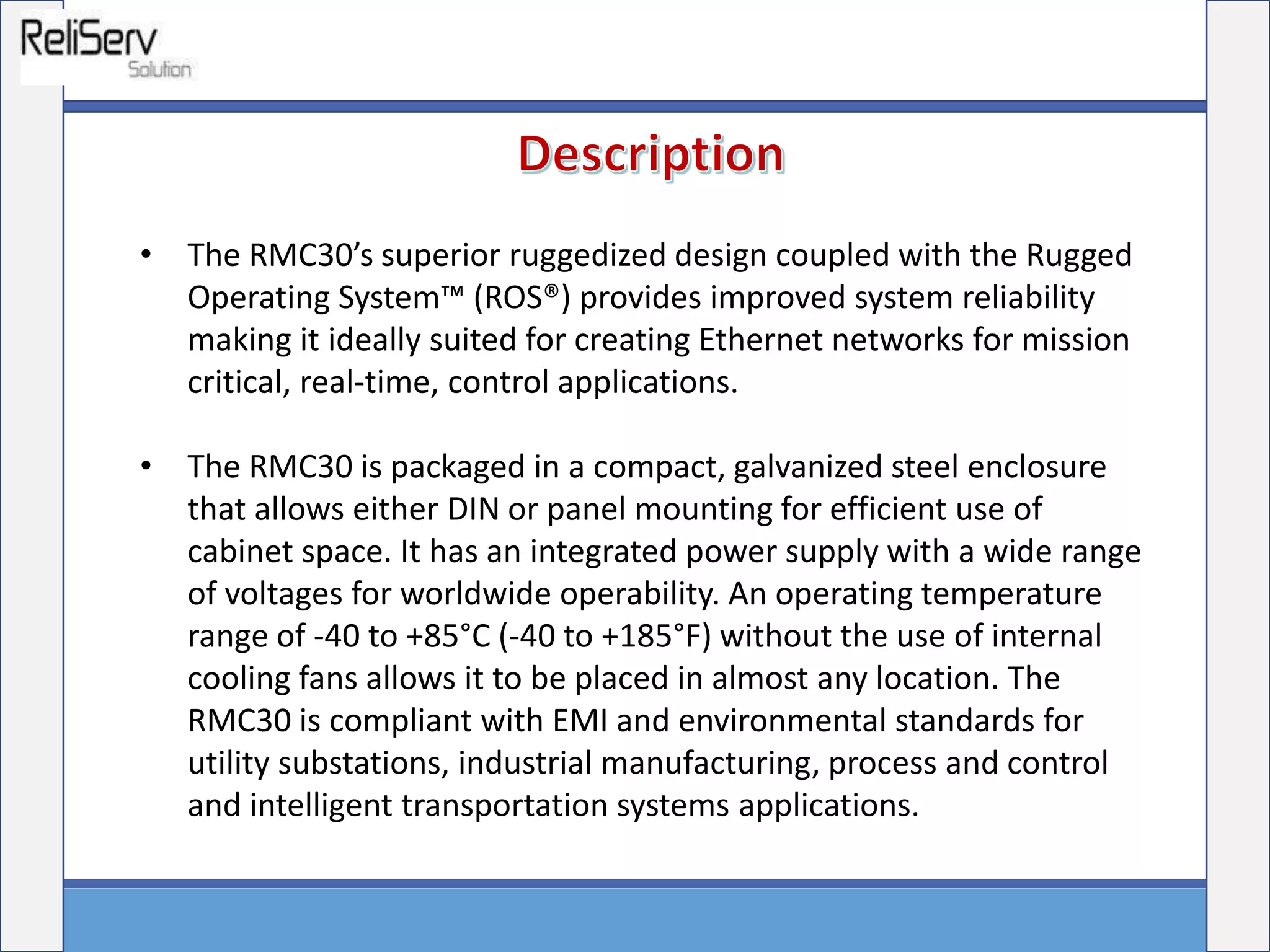 RUGGEDCOM RMC30 serial device server | PDF