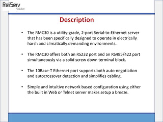 RUGGEDCOM RMC30 serial device server | PPT