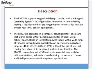 RUGGEDCOM RMC30 serial device server | PPT