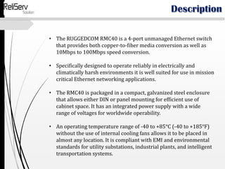 Ruggedcom rmc40 | PPT