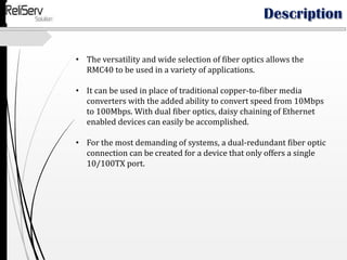 Ruggedcom rmc40 | PPT