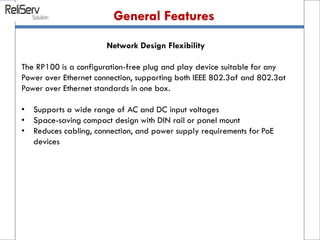 RUGGEDCOM RP100 Ethernet injectors | PPT