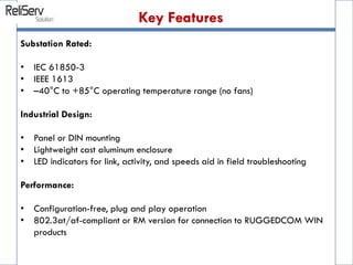 RUGGEDCOM RP100 Ethernet injectors | PPT