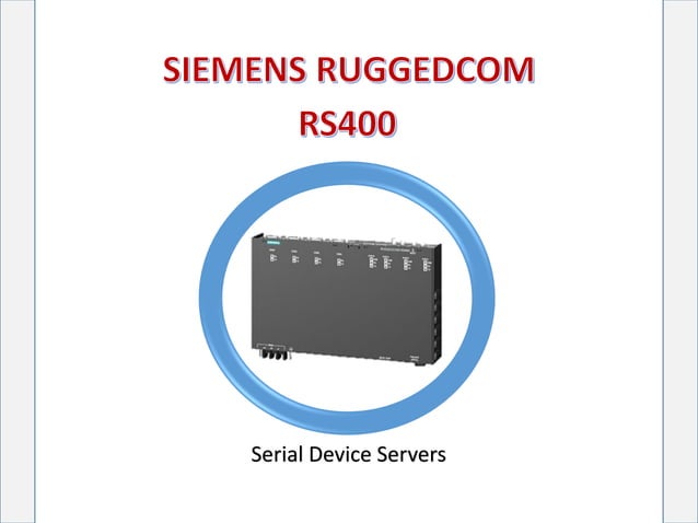 Ruggedcom rs400 serial device server | PPT
