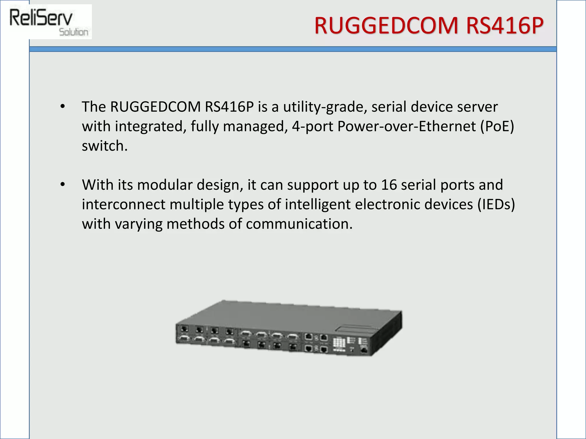 RUGGEDCOM RS416 / P | PDF
