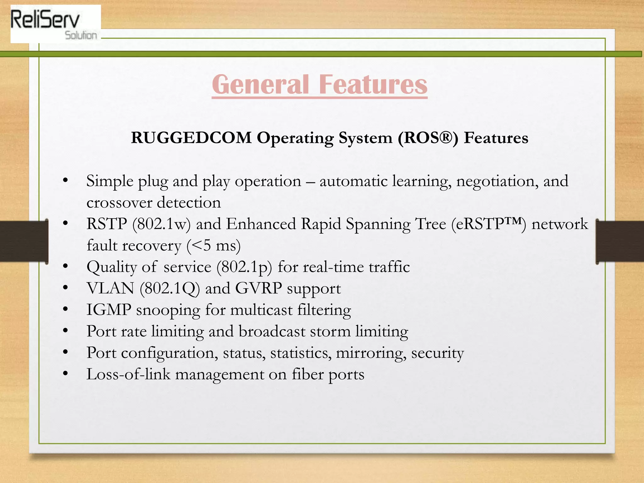 RUGGEDCOM RS8000 compact switch | PPT