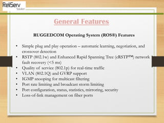 RUGGEDCOM RS8000 compact switch | PDF | Computer Networking | Computing