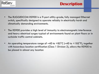 Ruggedcom rs900 | PDF