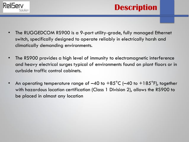 Ruggedcom rs900 | PDF