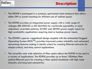 Ruggedcom rs900 | PDF