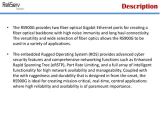 Ruggedcom Rs900G compact switch | PDF
