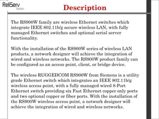 RUGGEDCOM RS900w wireless lan | PPT