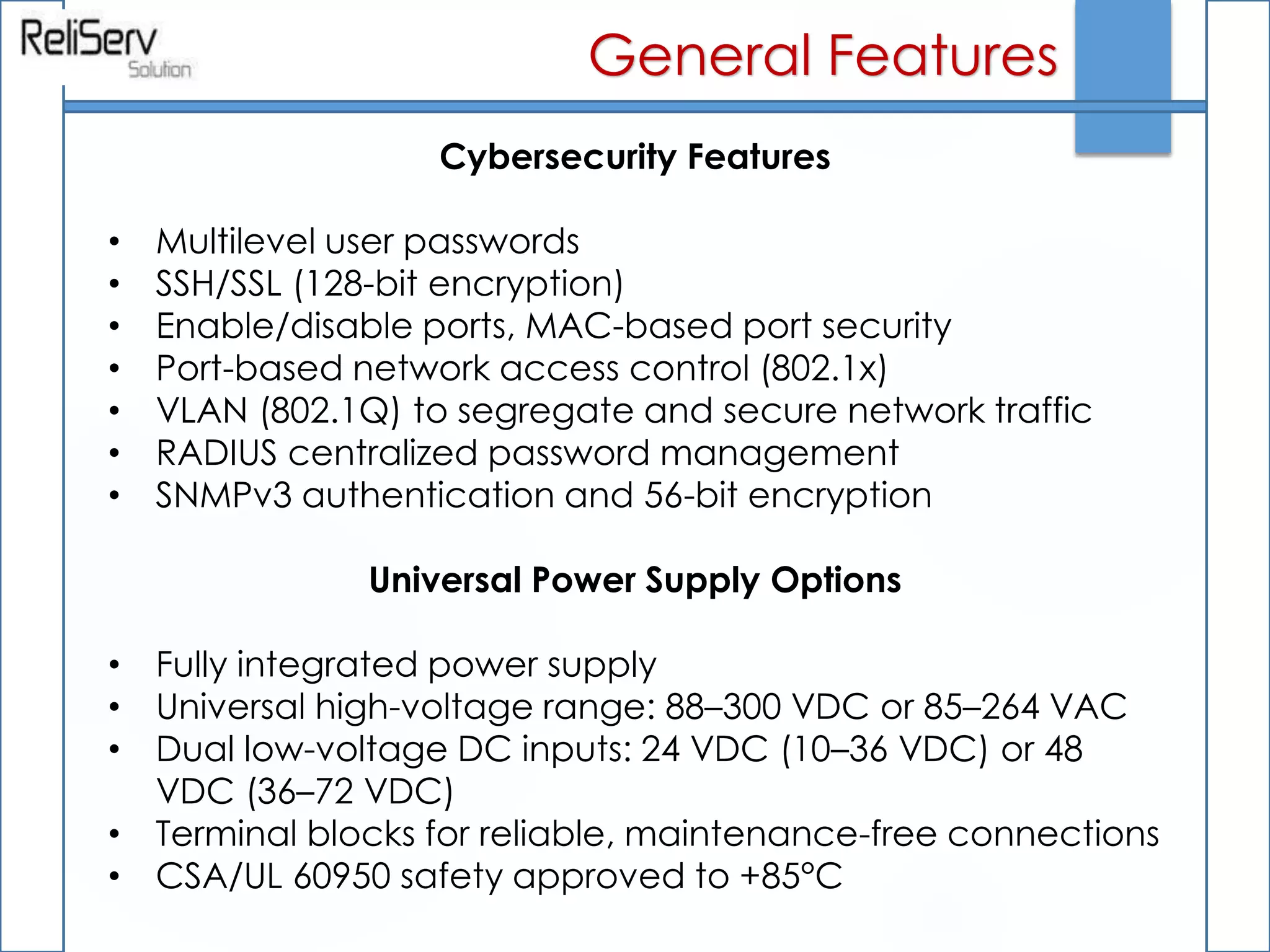 Ruggedcom Rs910 Serial Device Server Ppt