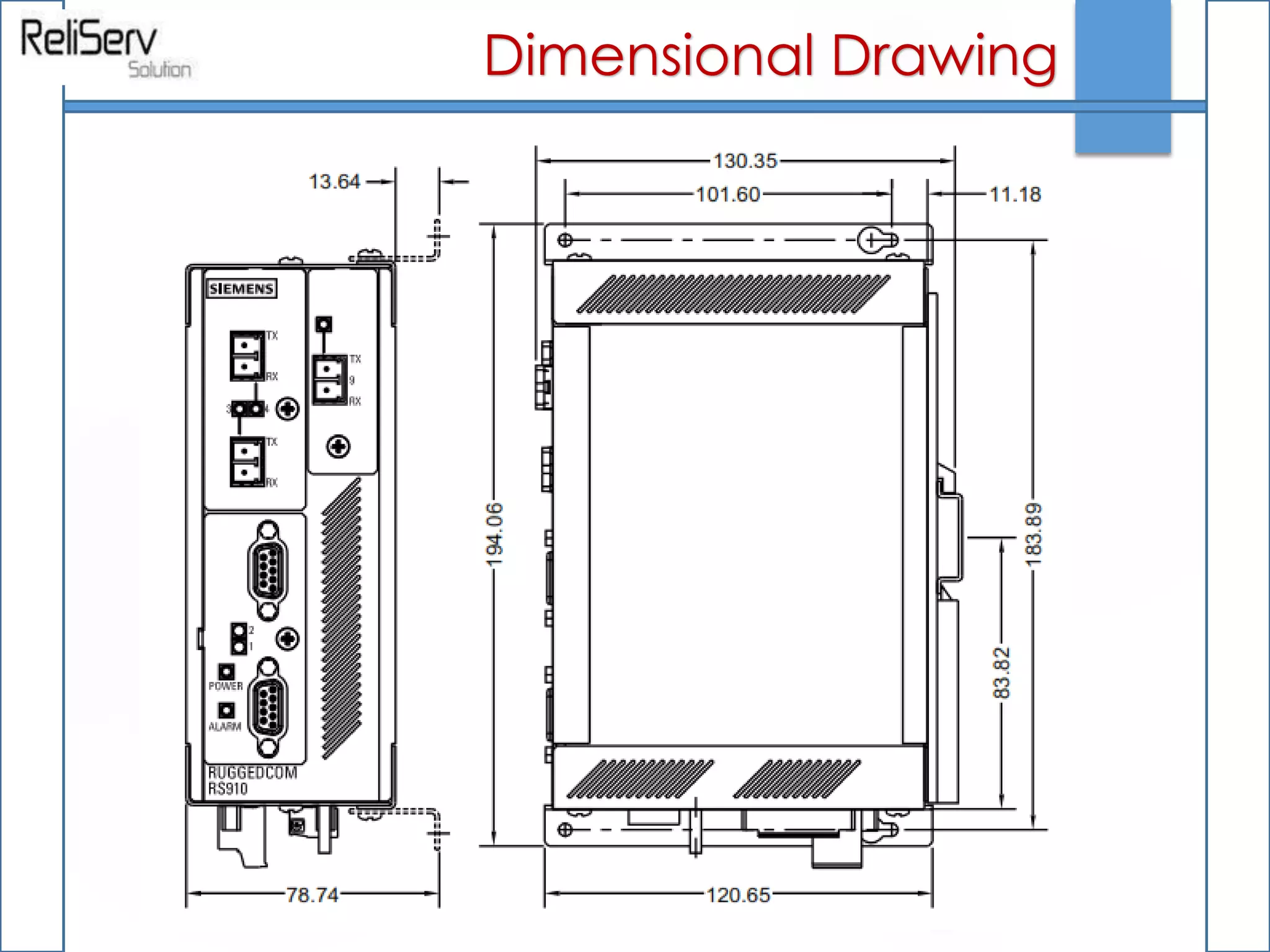 RUGGEDCOM RS910 serial device server | PDF