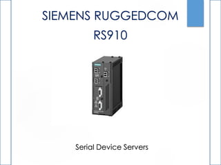 RUGGEDCOM RS910 serial device server | PPT