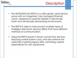RUGGEDCOM RS910 serial device server | PPT