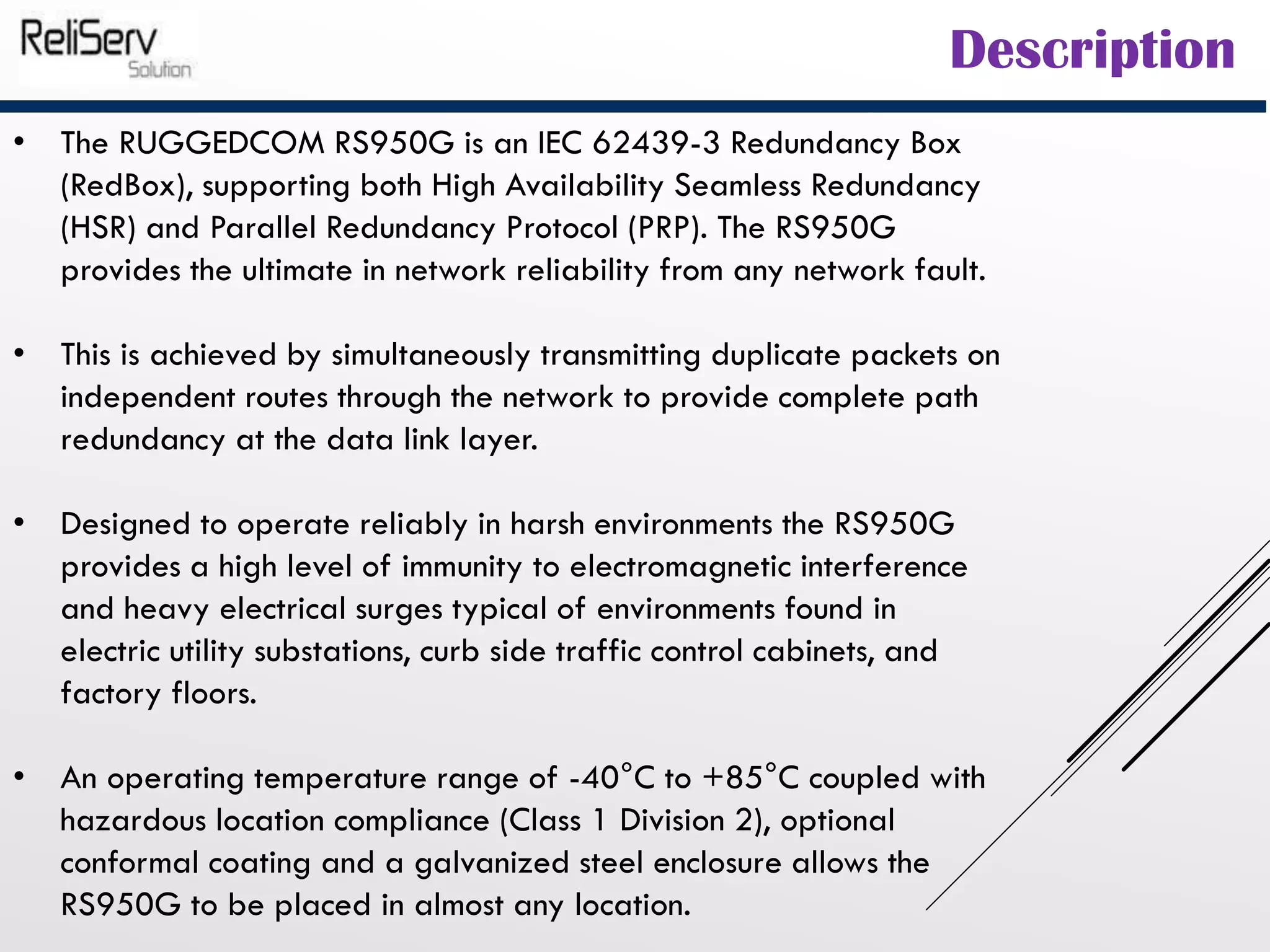 RUGGEDCOM RS950G compact switch | PDF