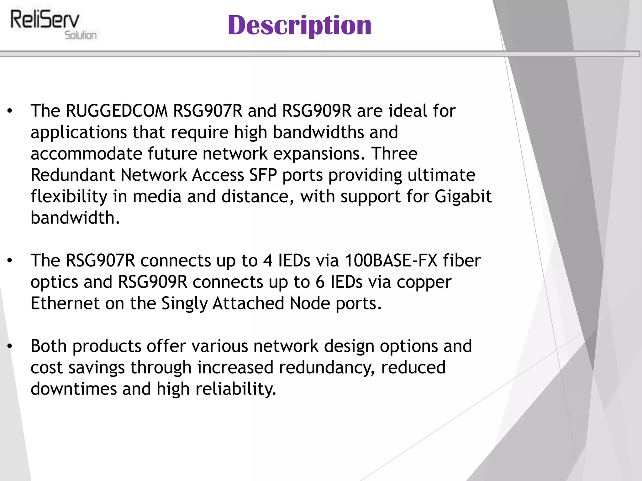 RUGGEDCOM RSG909R compact switch | PPT