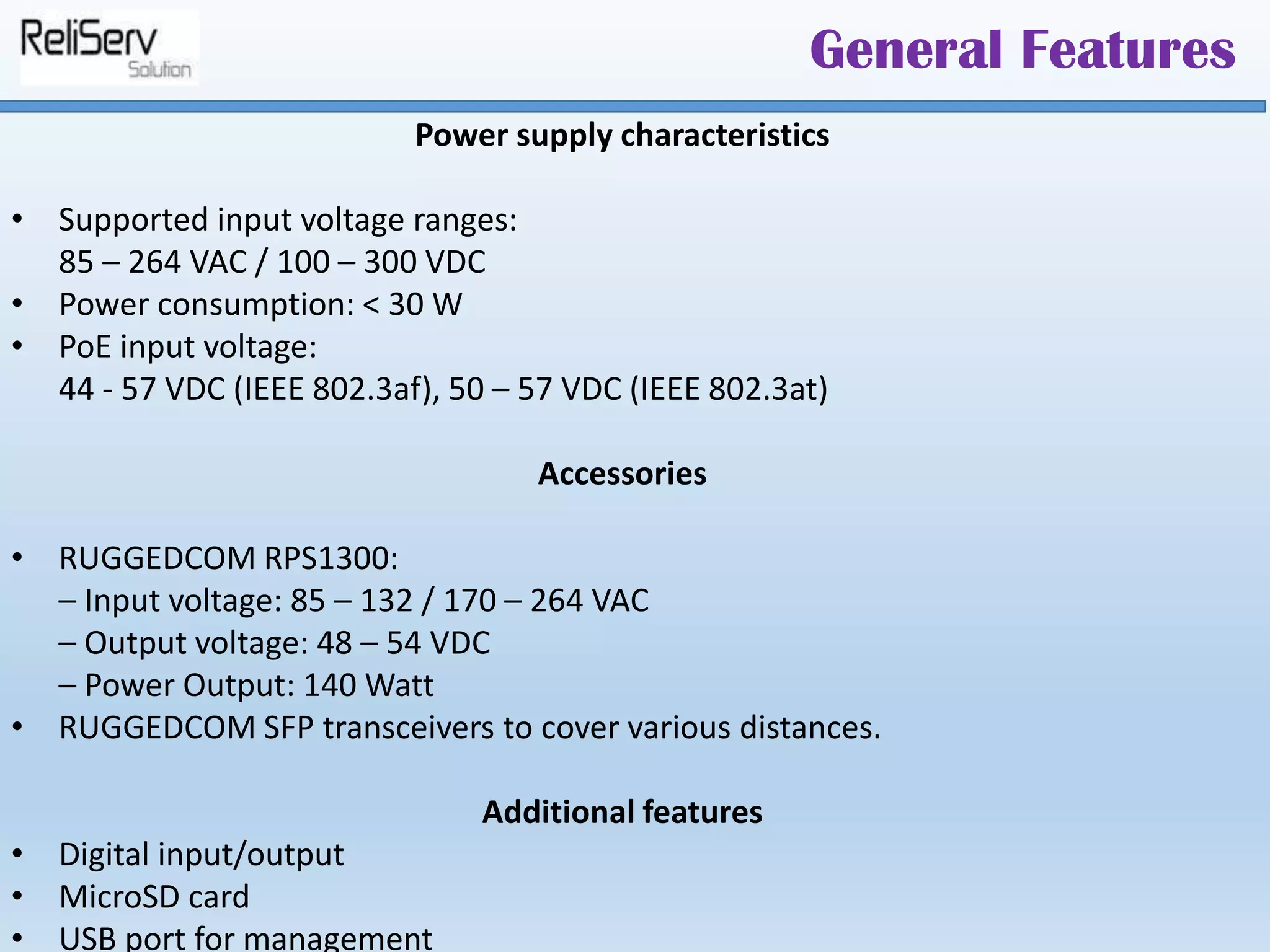 RUGGEDCOM RSG920P compact switch | PDF