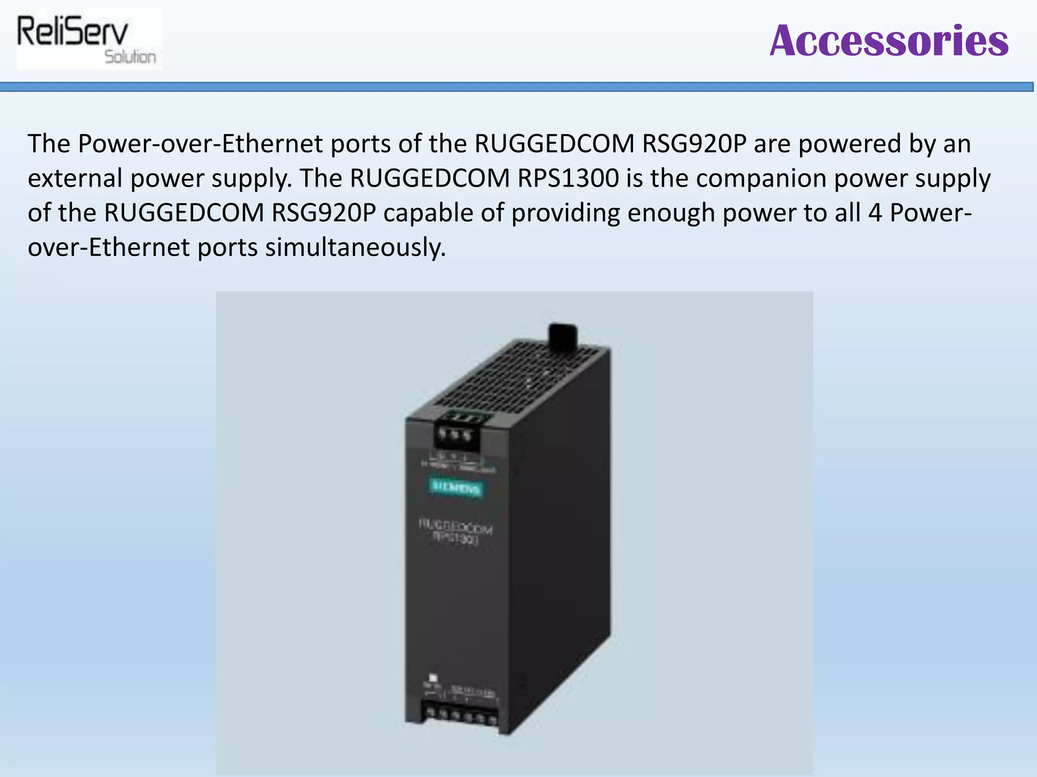 RUGGEDCOM RSG920P compact switch | PDF