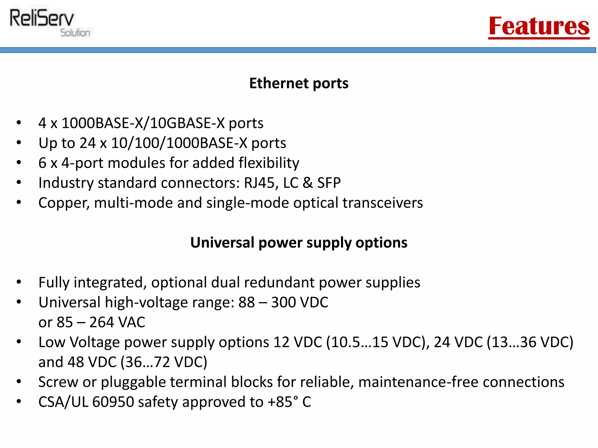 RUGGEDCOM RST2228 / RST2228P rack switch | PPT
