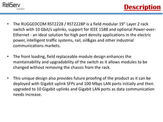 RUGGEDCOM RST2228 / RST2228P rack switch | PPT