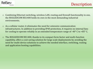 Ruggedcom rx1400 | PDF