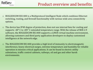 Ruggedcom rx1400 | PDF