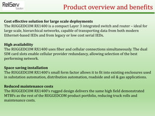 Ruggedcom rx1400 | PDF