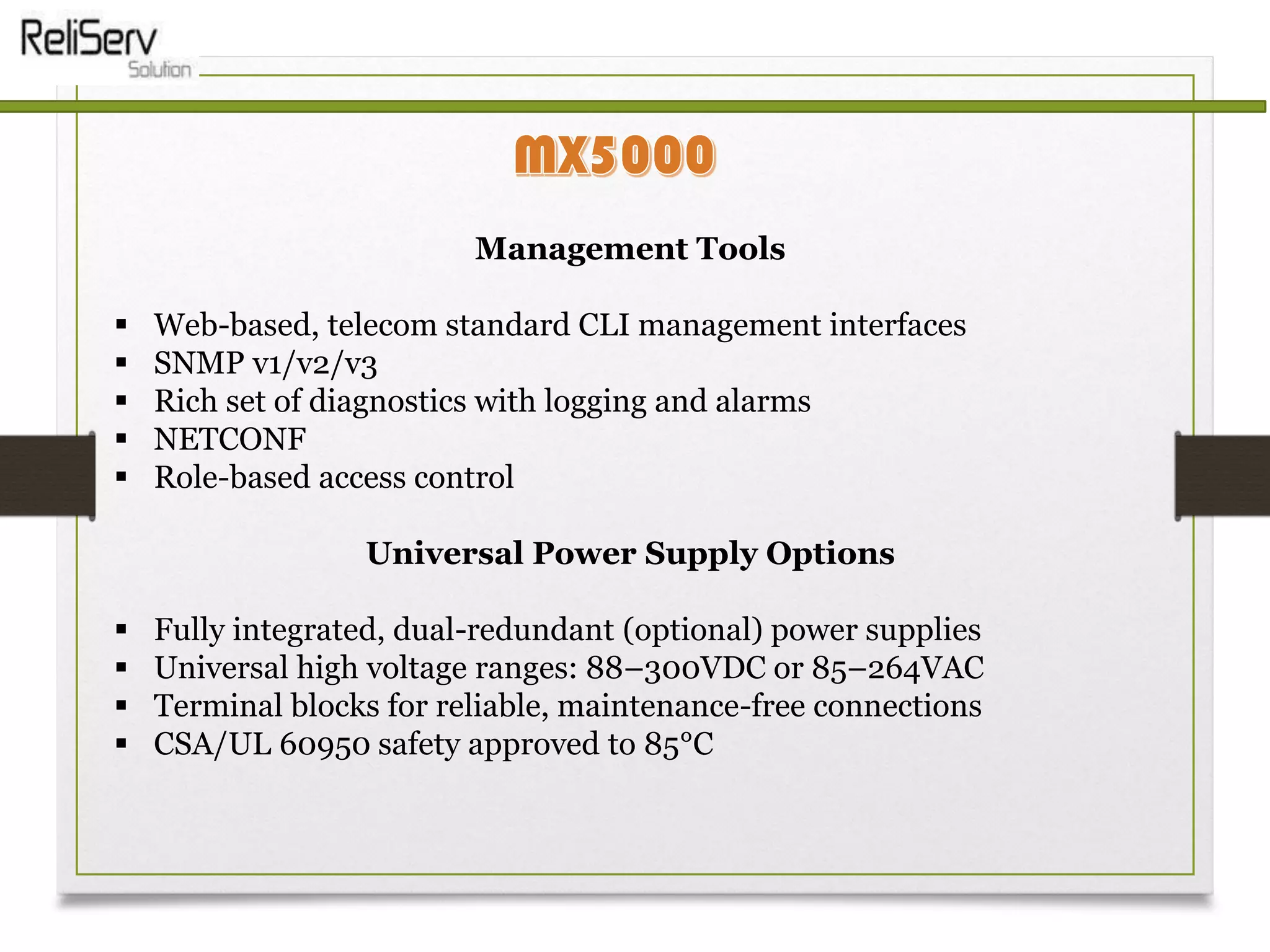 Ruggedcom rx5000 mx5000 multi service platform | PPT