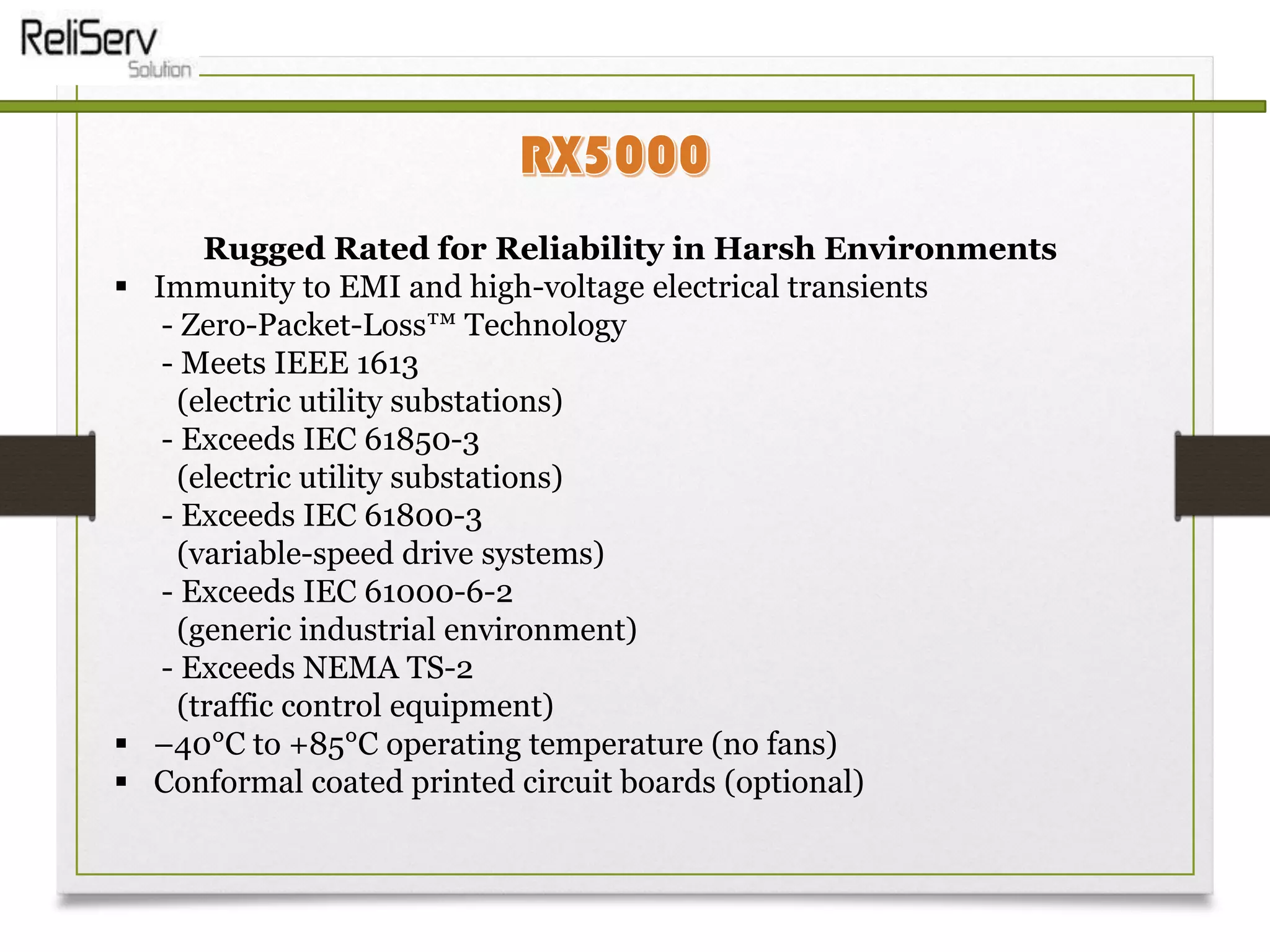 Ruggedcom rx5000 mx5000 multi service platform | PPT