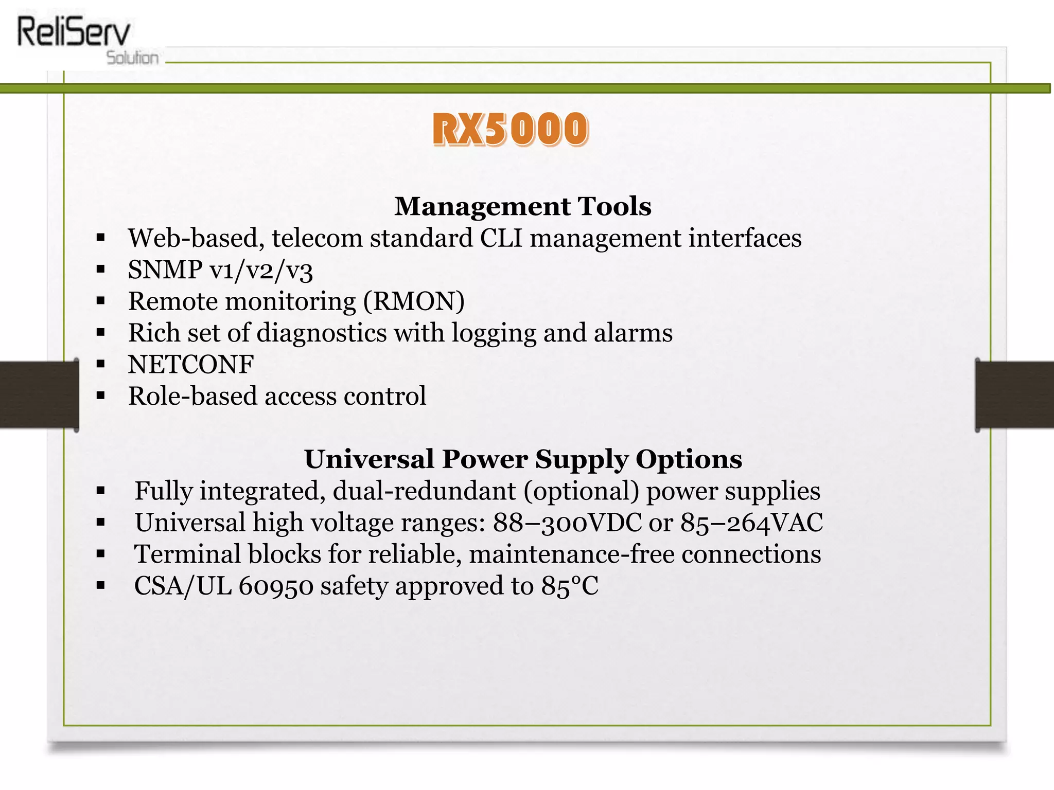 Ruggedcom rx5000 mx5000 multi service platform | PPT
